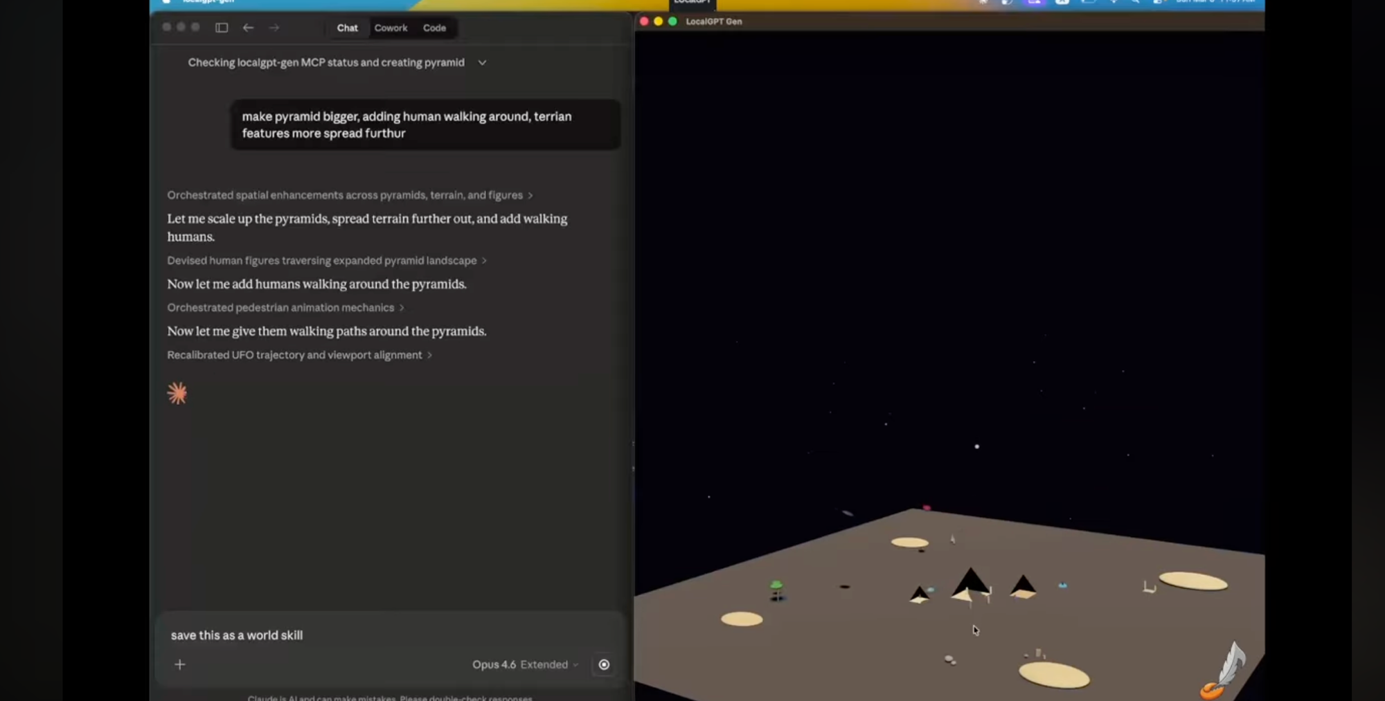 LocalGPT: Build Interactive A 3D Open World with AI Assistant