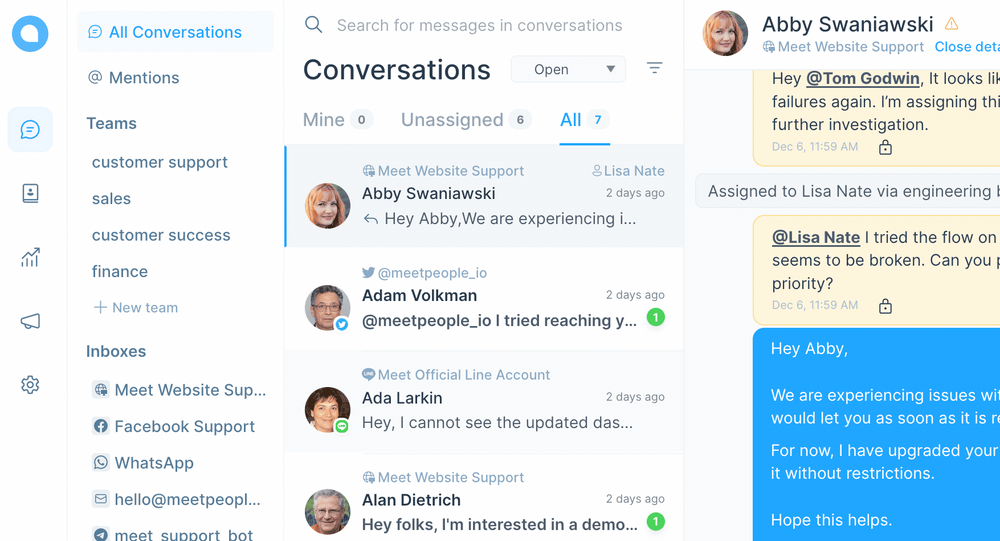 Chatwoot is an Open Source Self-hosted Customers Messaging System