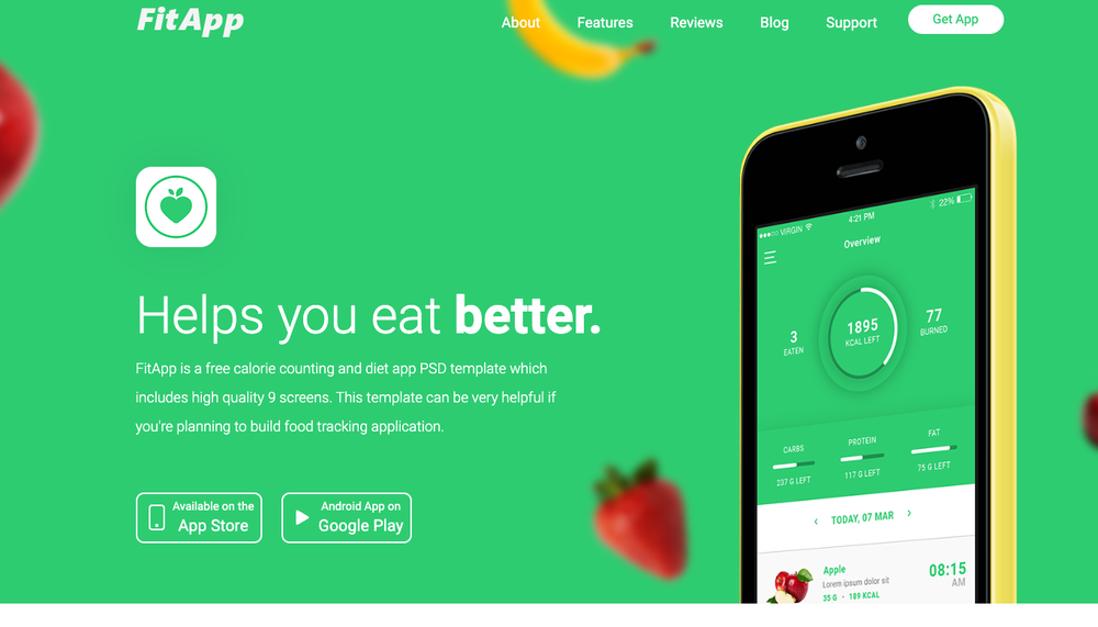 15 Open-source Free Mobile Landing Page Templates To Creating Stunning ...