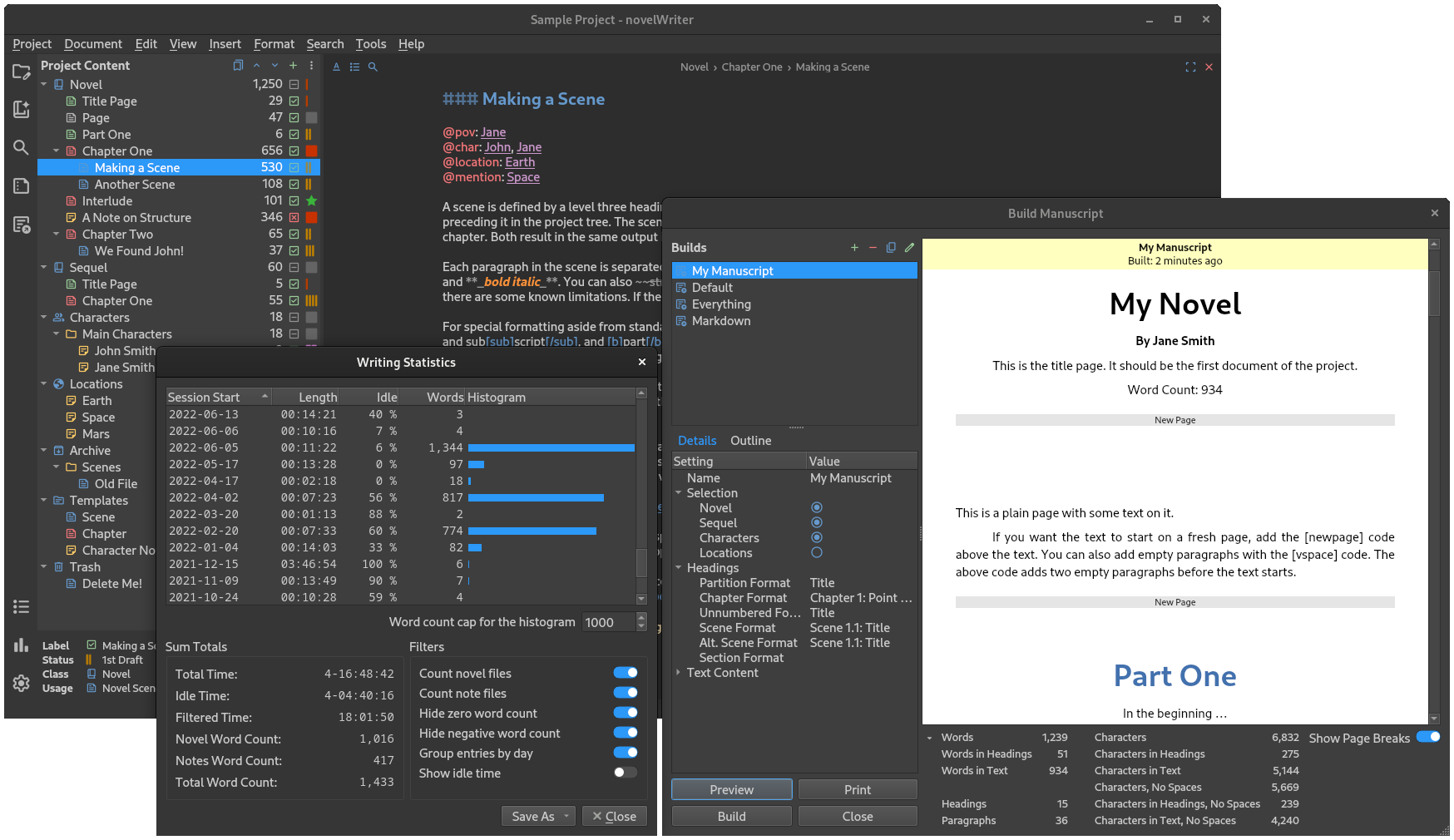From Draft to Masterpiece: 8 Free and Open-source Novel Text Editors ...