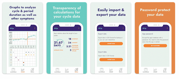 Drip is a Free Privacy-focused Menstrual Cycle and Fertility Tracking App