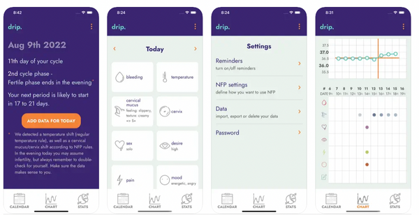 Drip is a Free Privacy-focused Menstrual Cycle and Fertility Tracking App